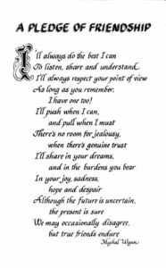 A Pledge of Friendship | Foundation for Ensuring Access and Equity