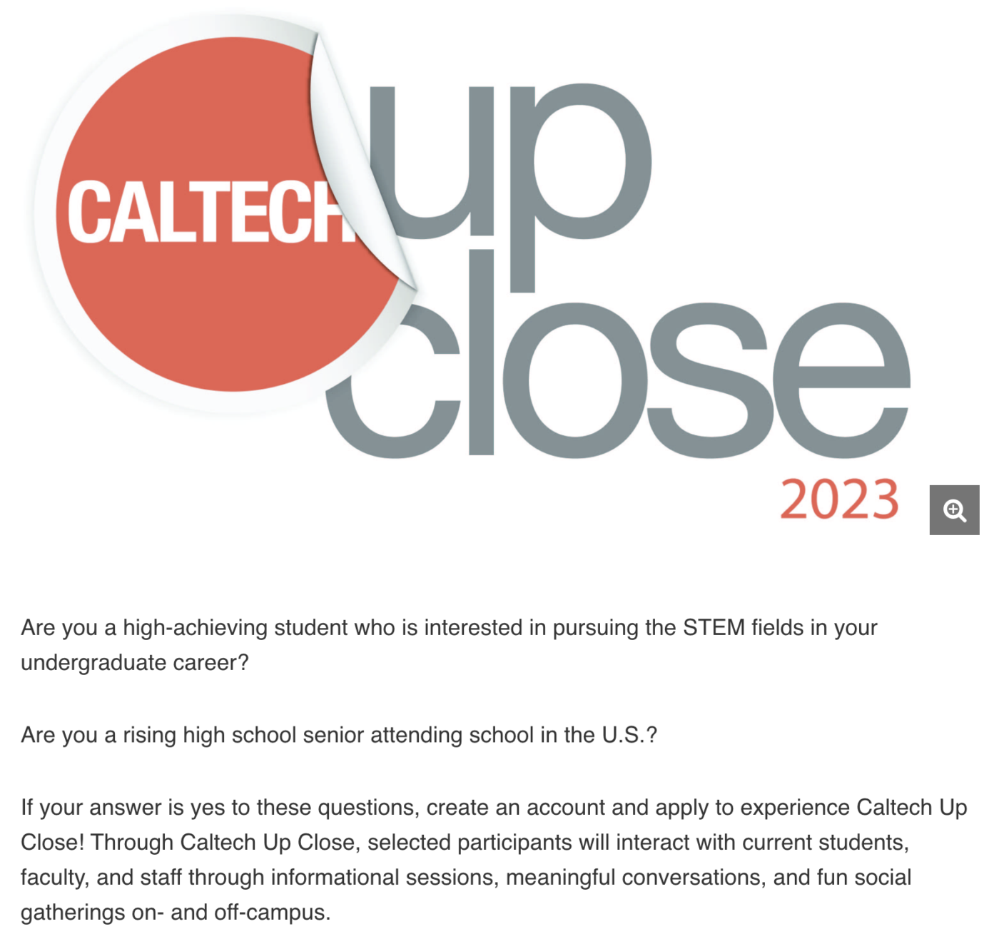 My Caltech Fly-in Experience... | Foundation for Ensuring Access and Equity